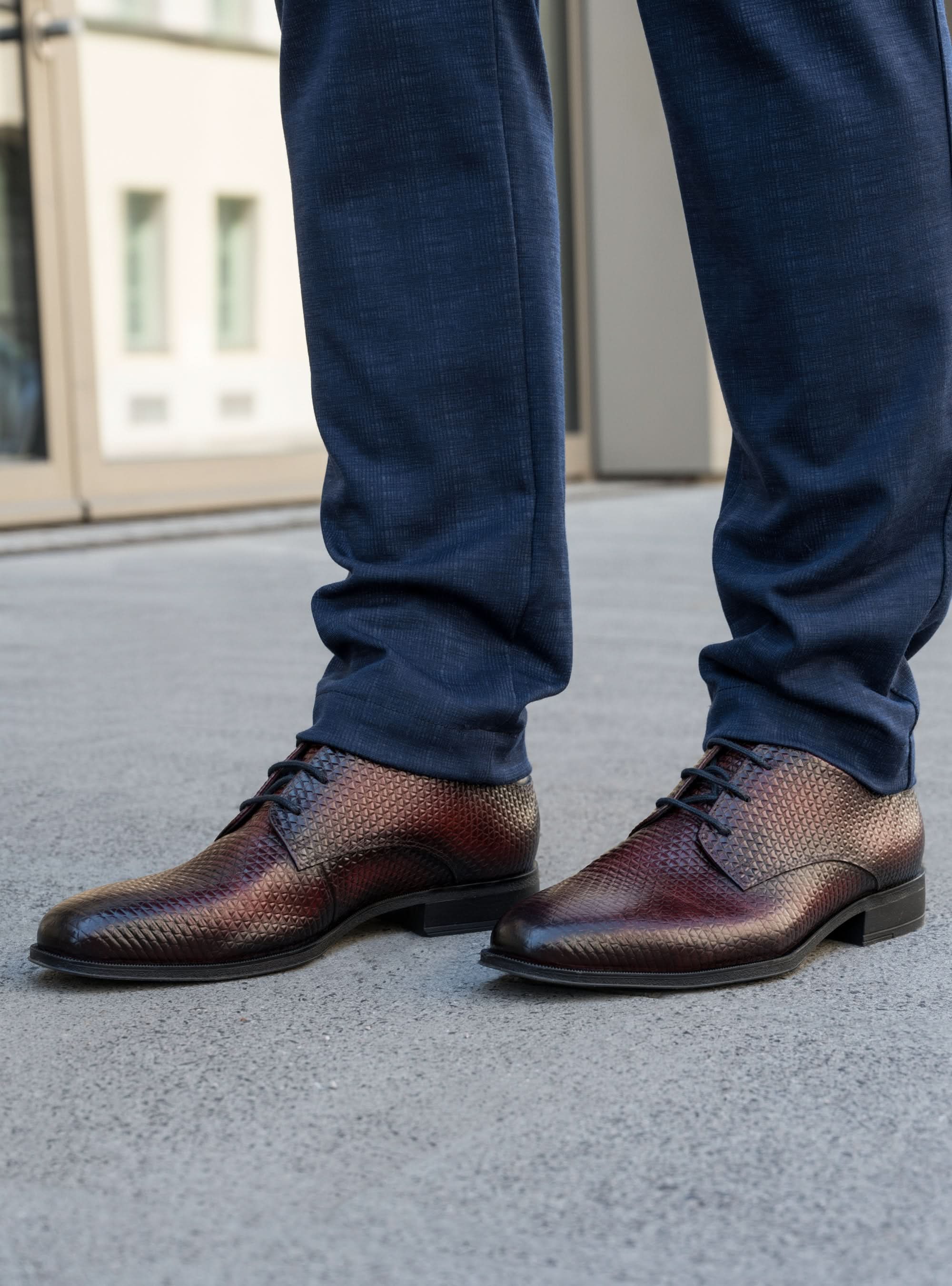 bugatti Business Schnürer dunkelrot | Eleganz & Komfort | Perfekter Alltagslook – bugatti shoes